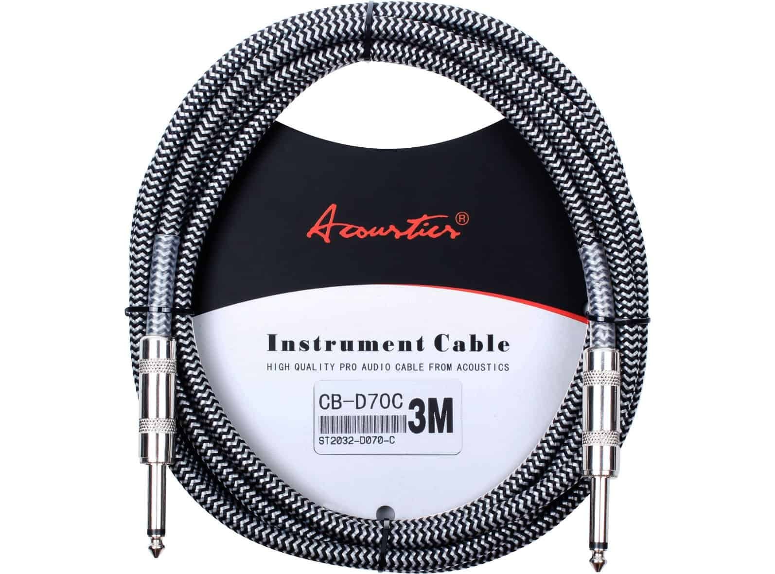Elevate Your Sound with a Durable Braided Guitar Cable!